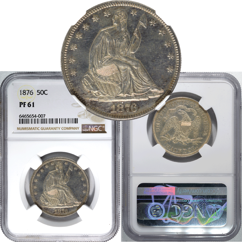 50c-1876-PF61 – Monarch Coin™ Corp.